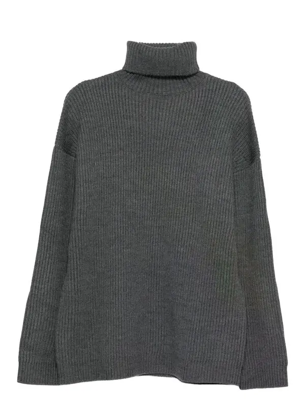 ENTIRE STUDIOS Ribbed Roll-neck Sweater - Grey