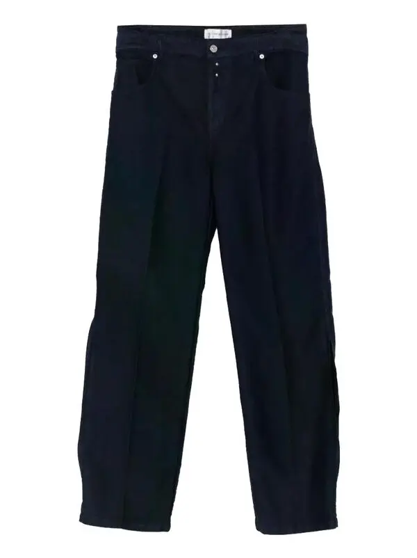 Victoria Beckham Split-detail Trousers - Blue
