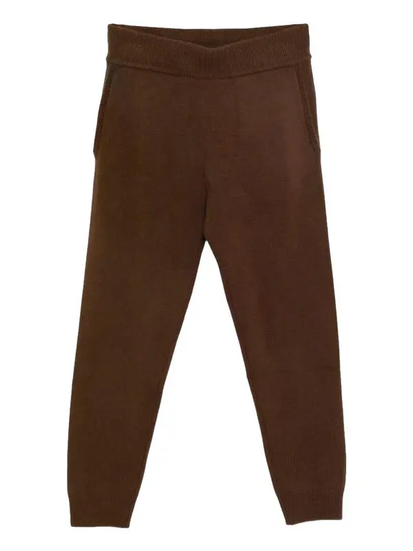 ENTIRE STUDIOS Ribbed Knit Trousers - Brown