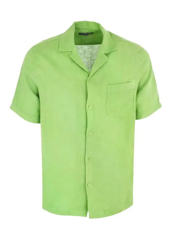 Frescobol Carioca Angelo Chest-pocket Short-sleeve Shirt - Green