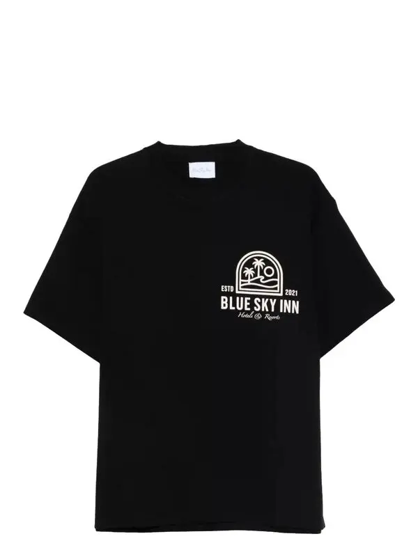 BLUE SKY INN Resort Logo T-shirt - Black