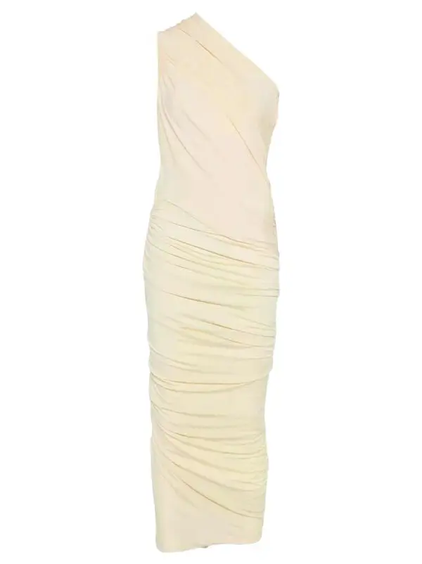 Tove One-shoulder Ruched Dress - Neutrals