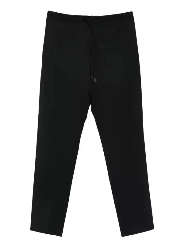 Canali Drawstring Trousers - Black