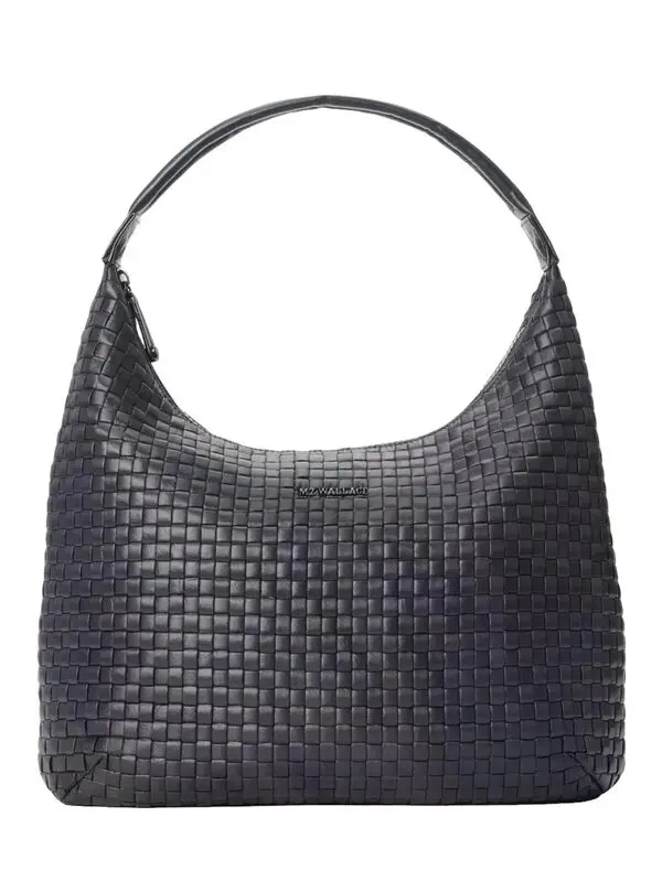 Mz Wallace Woven Shoulder Bag - Black