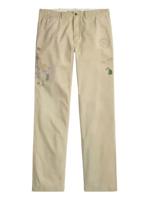 Polo Ralph Lauren Graphic Chino Trousers - Neutrals