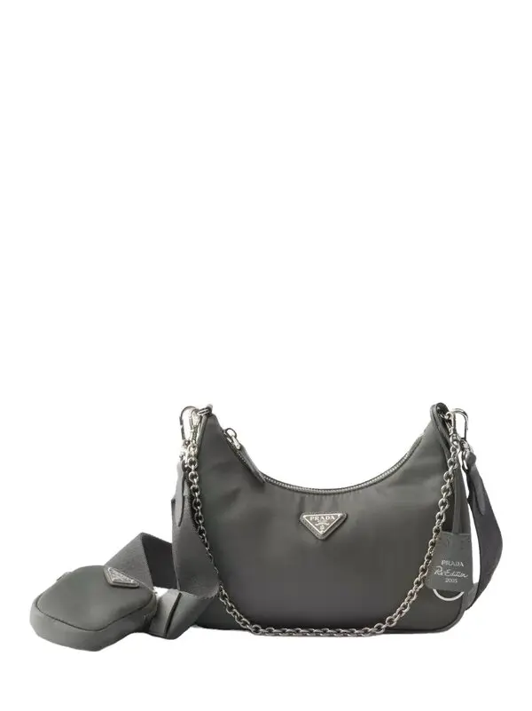 Prada Re-edition 2005 Re-nylon Shoulder Bag - Grey
