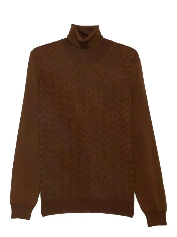 Corneliani Roll-neck Sweater - Brown