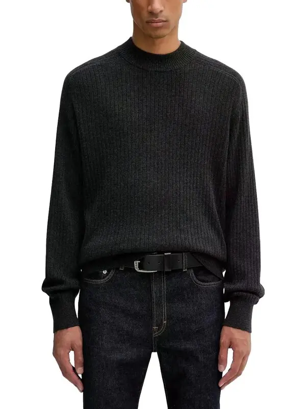 Filippa K Ribbed Mock-neck Sweater - Grey