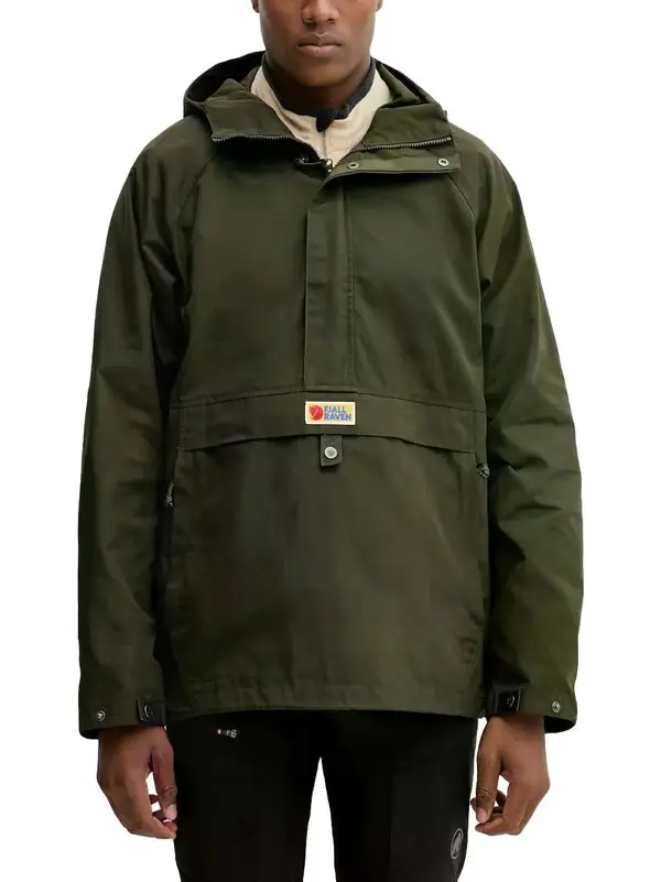 Fjallraven Logo-patch Hooded Jacket - Green