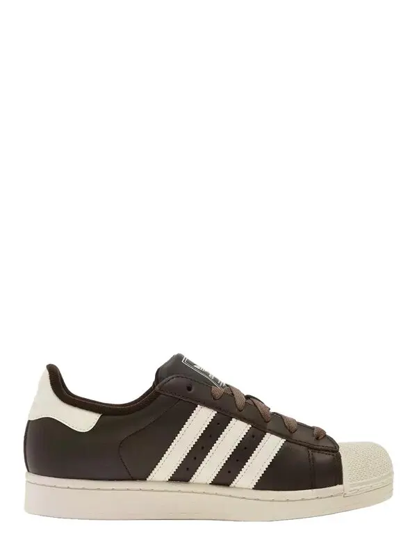 Adidas Superstar Ii Striped Sneakers - Brown