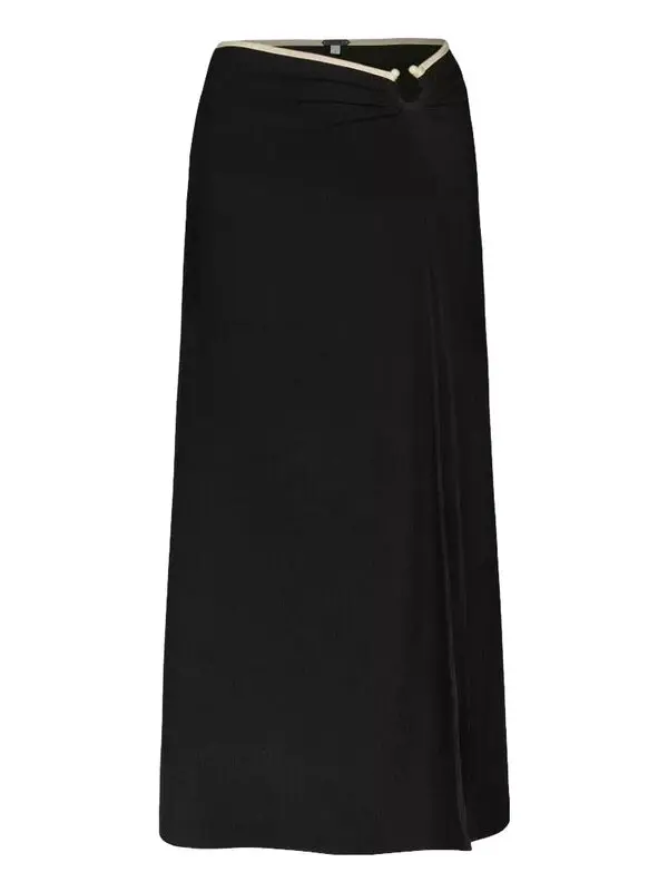 Johanna Ortiz Nuevo Destino Midi Skirt - Black