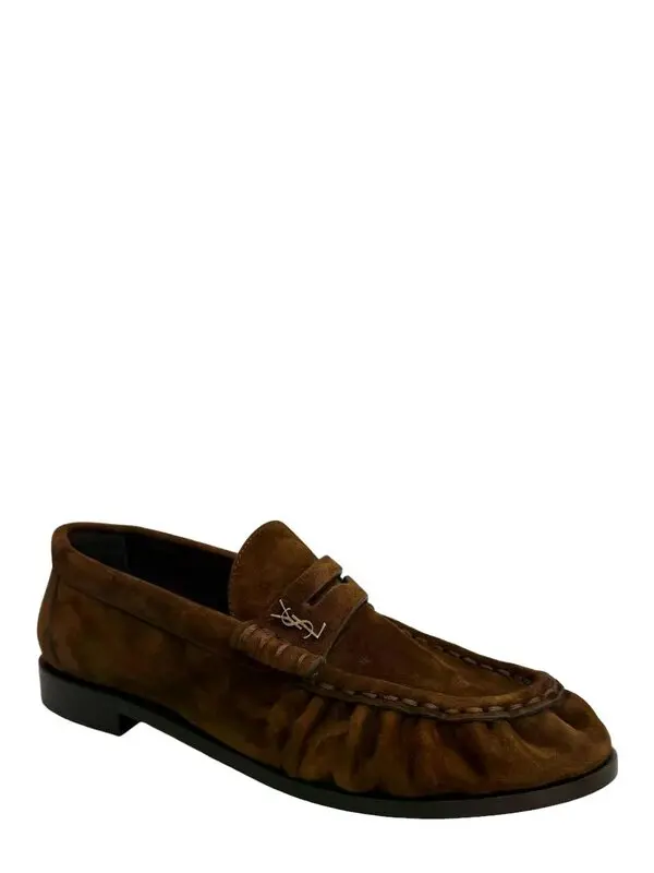 Saint Laurent Le Loafer Monogram Tassel Loafers - Brown