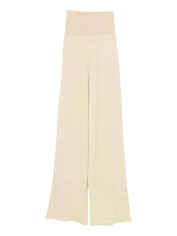 AYA MUSE Wide-leg Trousers - Neutrals