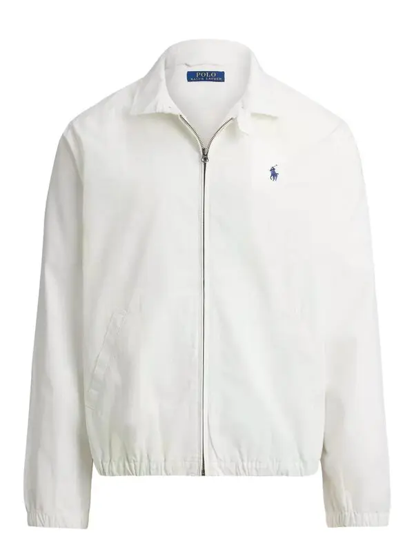 Polo Ralph Lauren Zip-up Jacket With Logo Detail - Neutrals