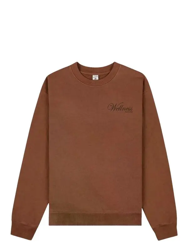 SPORTY & RICH Soho Wellness Long-sleeved Sweater - Brown