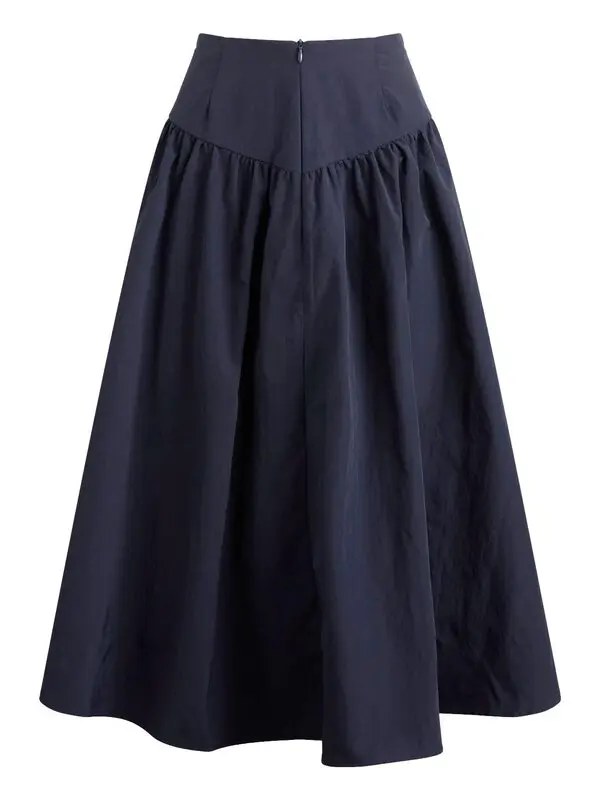 PEACHY DEN Deba Midi Skirt - Midnight