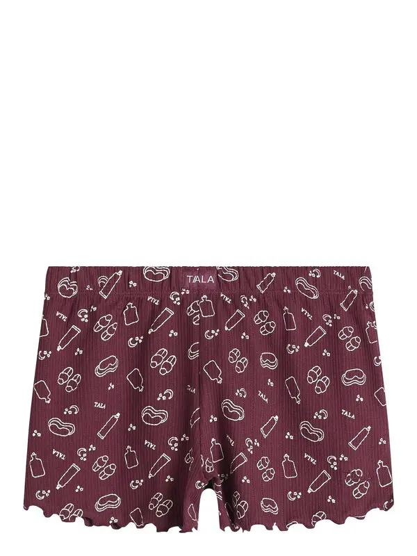 TALA Sleep Lounge Shorts - Port