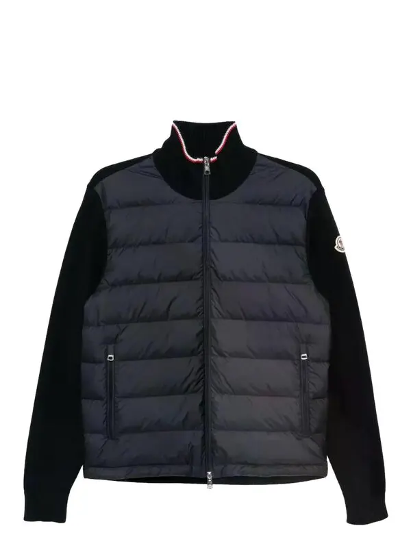 Moncler Quilted Knit Jacket - Blue