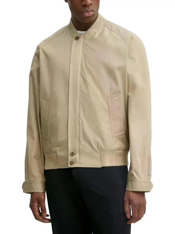 Filippa K Ribbed-hem Bomber Jacket - Neutrals
