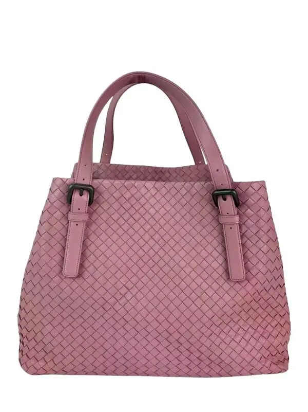 Bottega Veneta Large Intrecciato Leather Tote - Pink