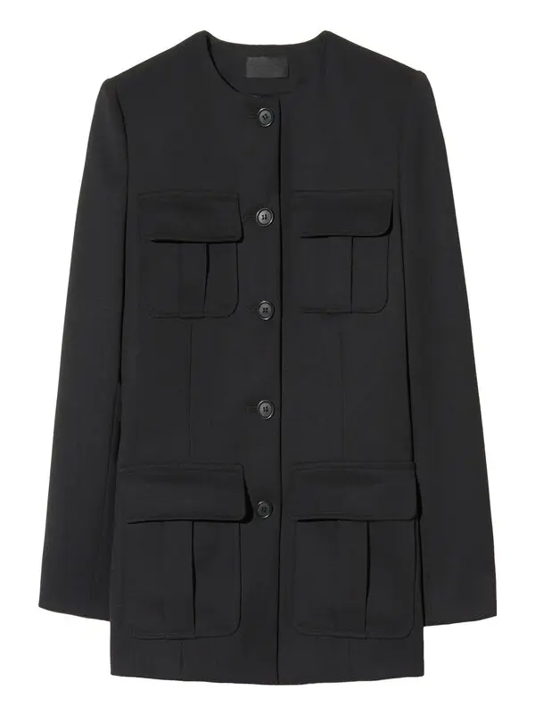 NILI LOTAN Gabriella Wool Jacket - Black