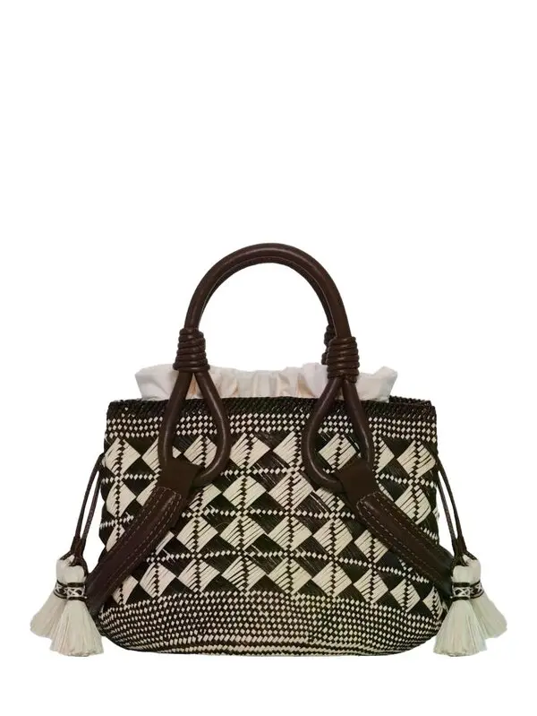 Johanna Ortiz Mini Geometric-pattern Tote Bag - Brown