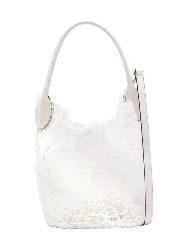 Ermanno Scervino Floral-lace Tote Bag - White