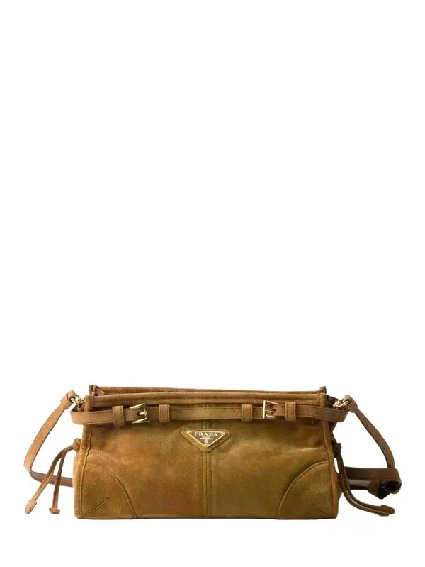 Prada Small Bonnie Shoulder Bag - Brown