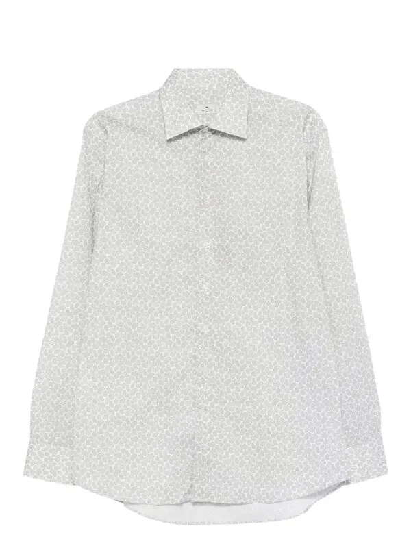 Etro Printed Buttoned Shirt - White