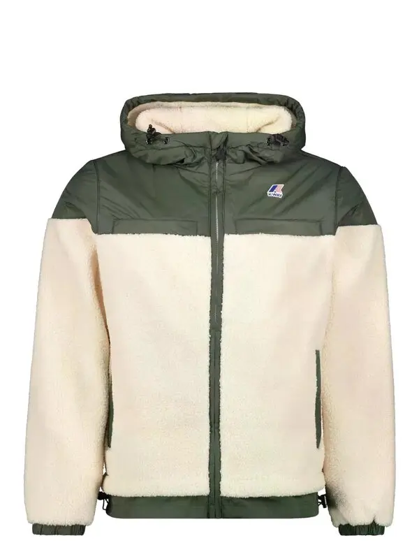K-WAY Le Vrai 3.0 Jildaz Orsetto Sherpa-panelled Hooded Jacket - Neutrals