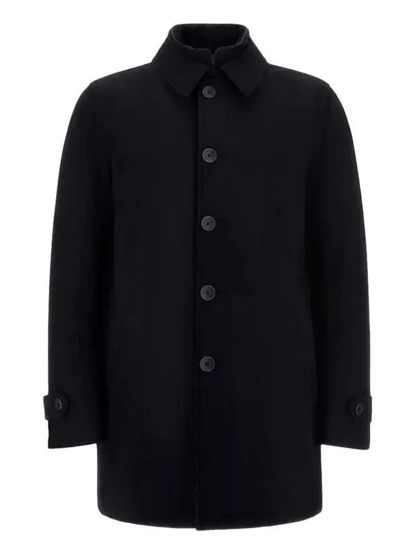 Herno Buttoned Coat - Black