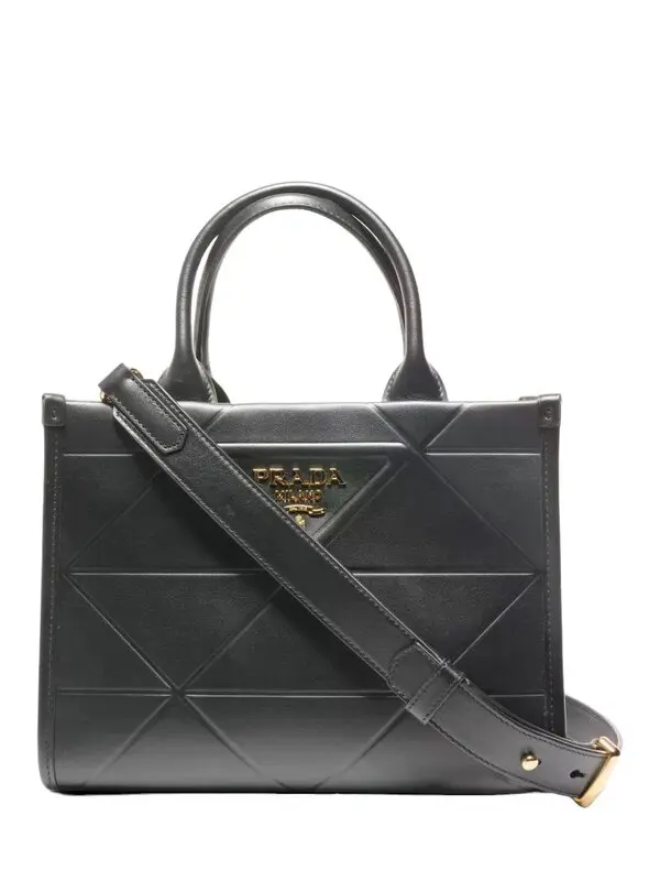 Prada 2015-2025 Top Stitch Tote Bag - Black