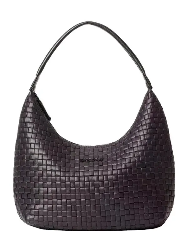 Mz Wallace Medium Woven Shoulder Bag - Black
