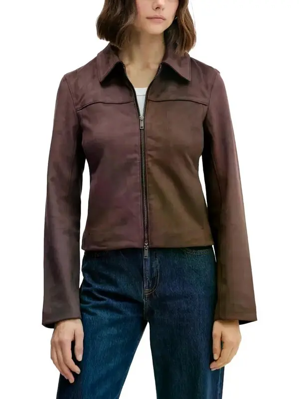 Abercrombie Zip-front Jacket - Brown