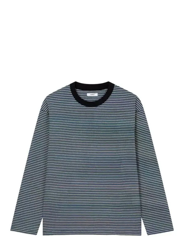 STUDIO TOMBOY Striped Long-sleeves Top - Green