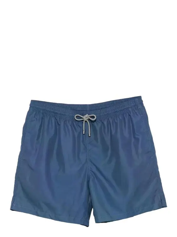 Corneliani Drawstring Swim Shorts - Blue