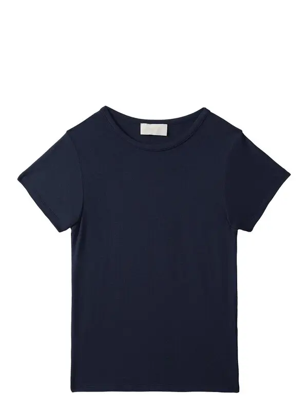 WAKAKUU Baby Tee Modal - Navy