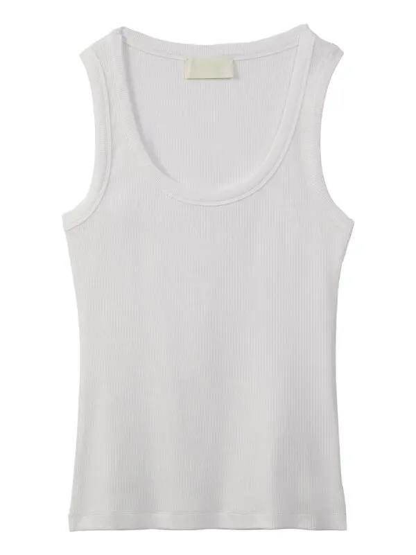 WAKAKUU Biarritz Rib Tank Top - White