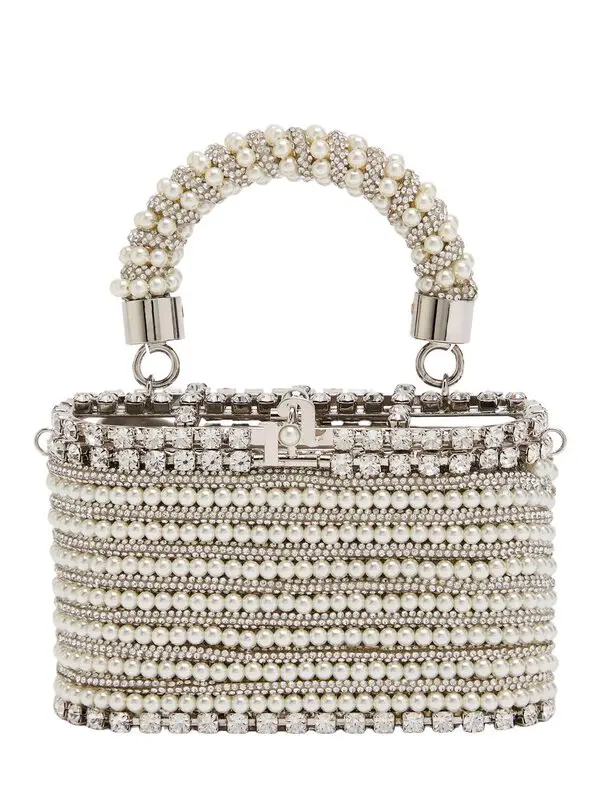 Rosantica Embellished Cross-body Bag - Silver