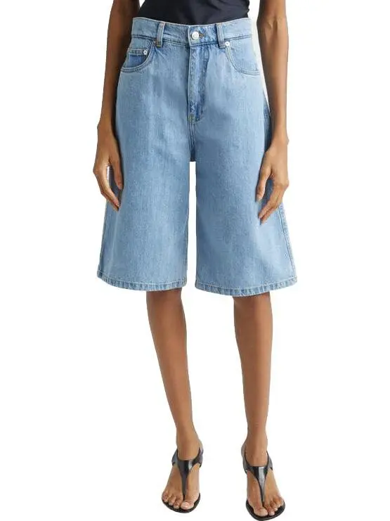 Coperni Denim Bermuda Shorts - Blue Lgiht Blu