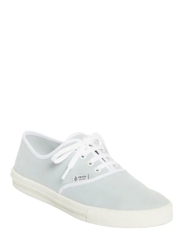 Prada Canvas Low Top Sneakers - Blue