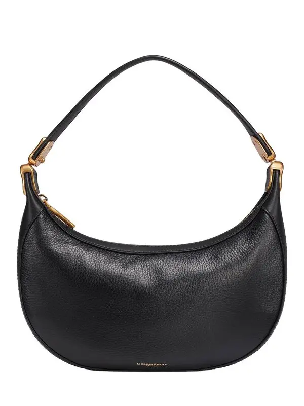 Donna Karan New York Serge Convertible Shoulder Bag - Black/gold