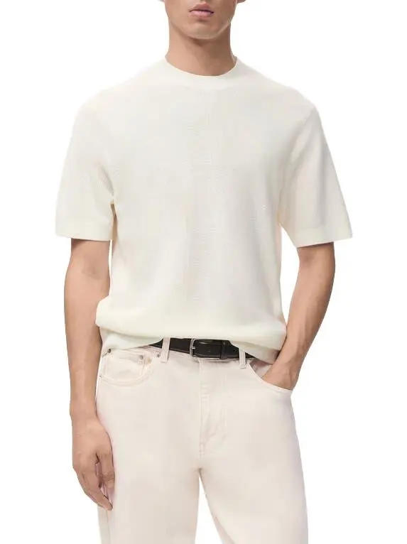 Mango Knit T-shirt - Off White