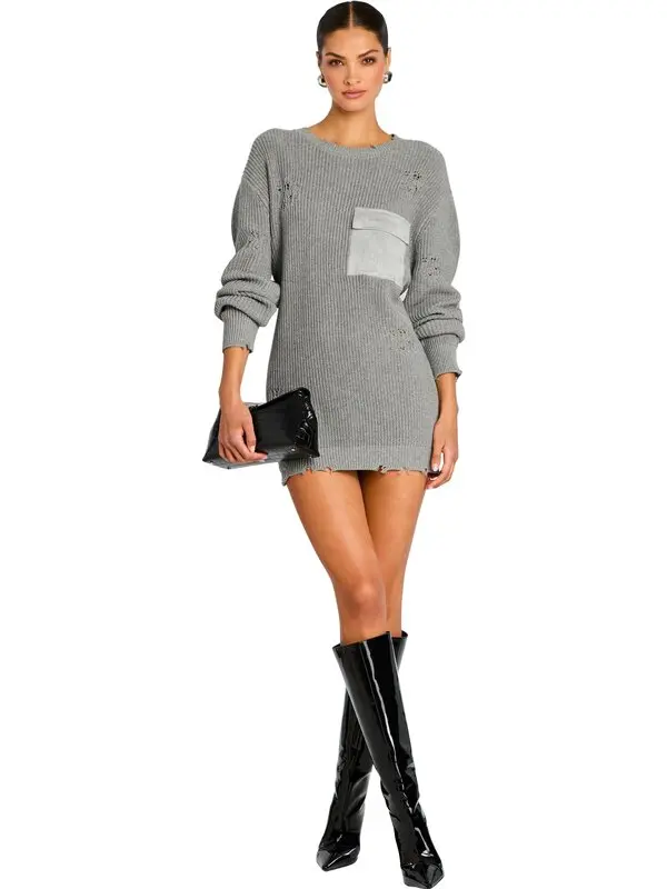SEROYA Devin Sweater - Heathered Grey