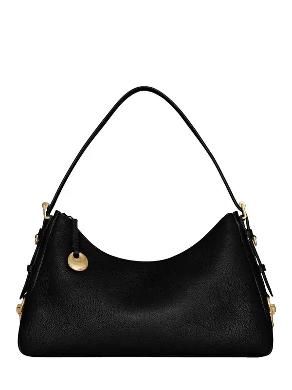 Rebecca Minkoff Large Mia Leather Shoulder Bag - Black/black