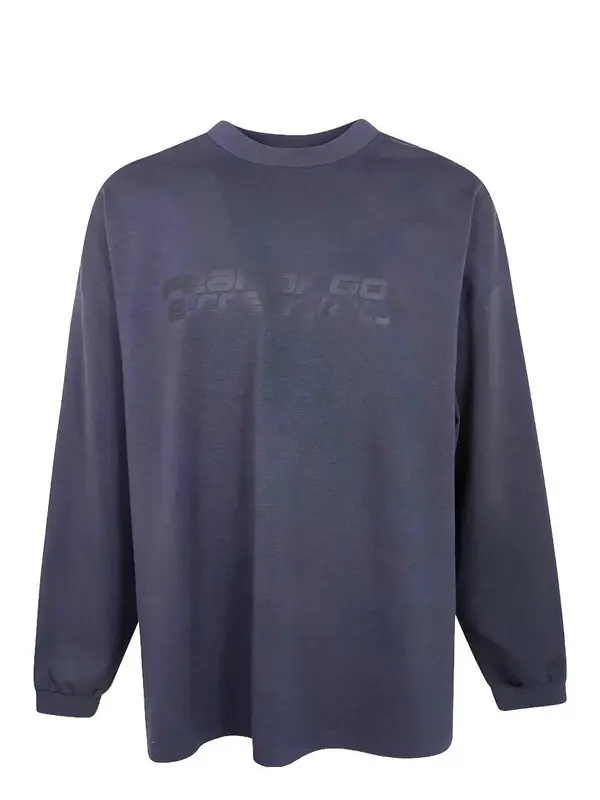 Fear Of God Logo Long Sleeve T-shirt - Blue