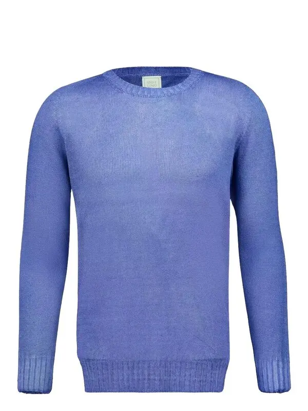 120% Lino Long-sleeve Sweater - Blue