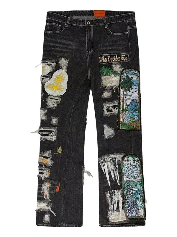 WHO DECIDES WAR BY EV BRAVADO Fusion Jeans - Black