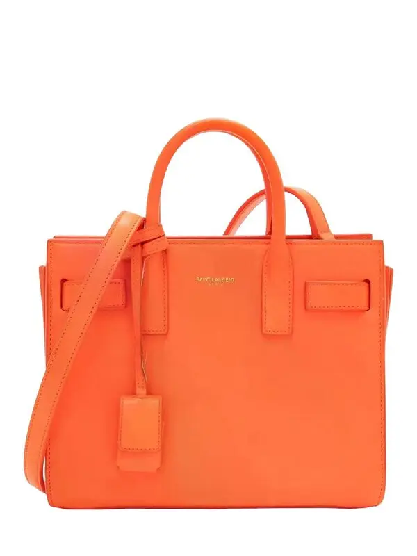 Saint Laurent Nano Sac De Jour Tote Bag - Orange