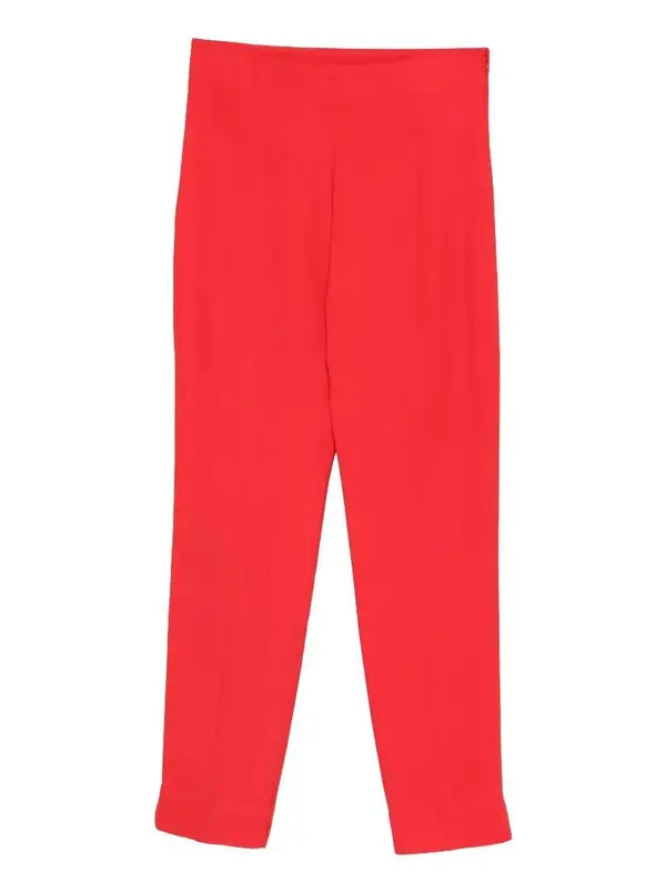 Tove Cuffed Drew Trousers - Red